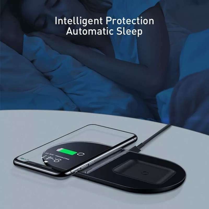 Jual Baseus Original Simple 2in1 Wireless Charger Pro Edition High ...