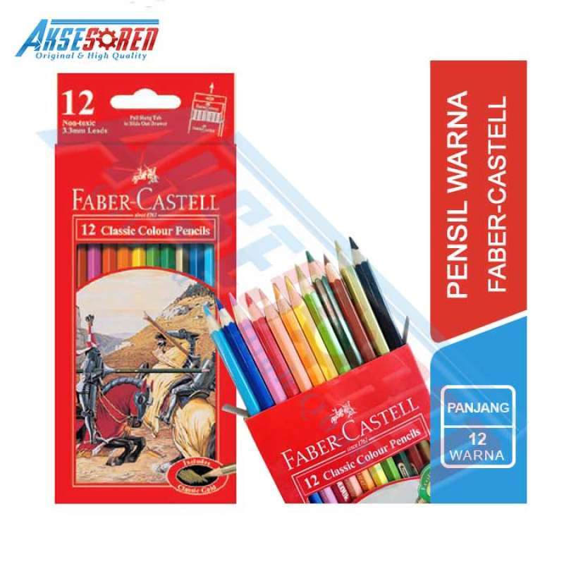 Promo Pensil Warna Panjang Faber Castell [12 Colour] / Alat Tulis ...