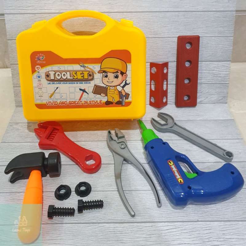 Jual Mainan Anak Tool Set Koper Tukang Tukangan YG914-6 di Seller ...