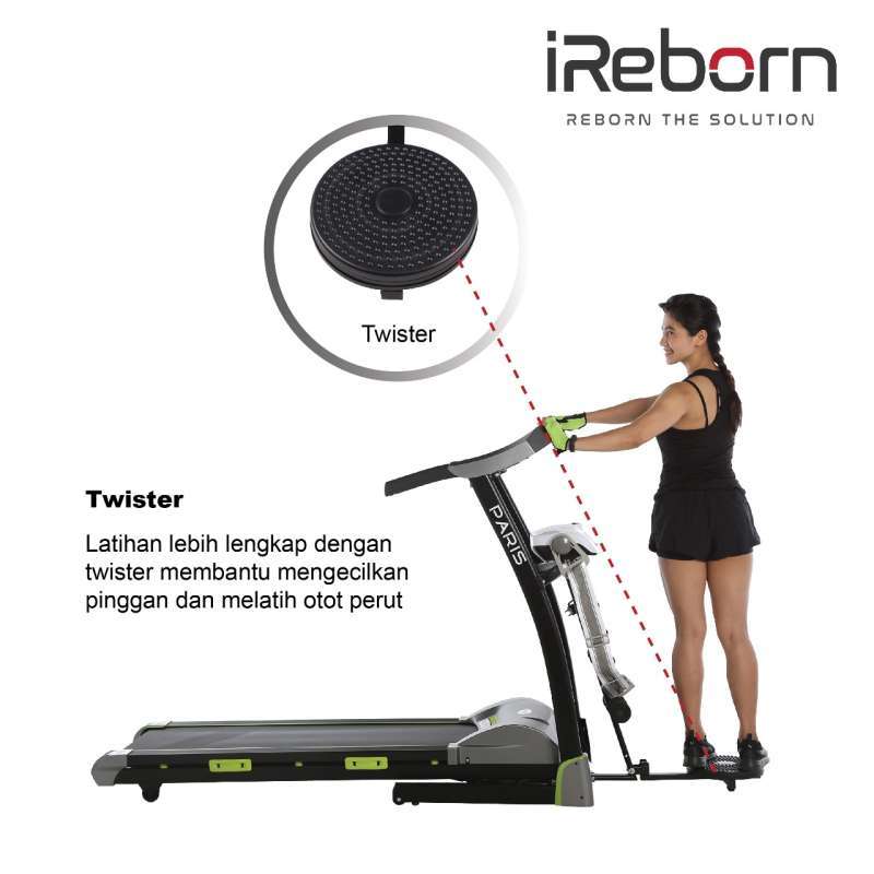Promo Treadmill Elektrik Ireborn Paris Alat Fitness (jabodetabek ...