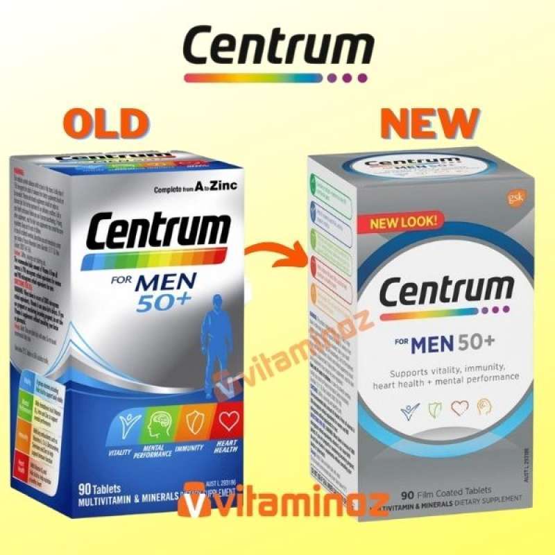 Centrum For Men 50 Plus Multivitamin Lengkap Harga Terbaru Agustus 2024 ...