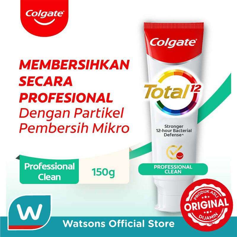 Promo Colgate Toothpaste Total Professional Clean Gel Pasta Gigi [150 g ...