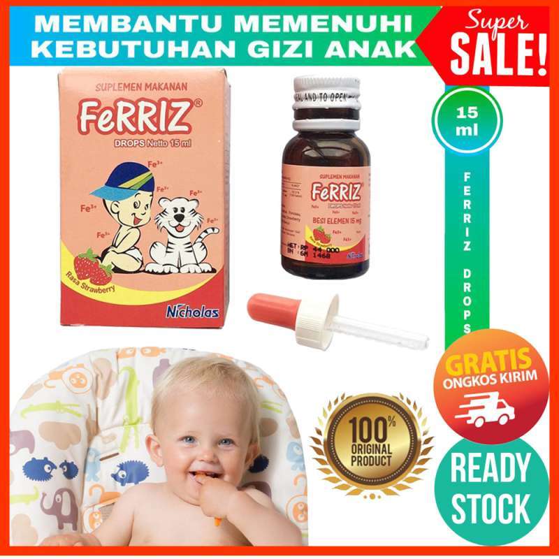 Promo Ferriz Drops Suplemen Kesehatan Multivitamin Zat Besi Bayi Anak ...