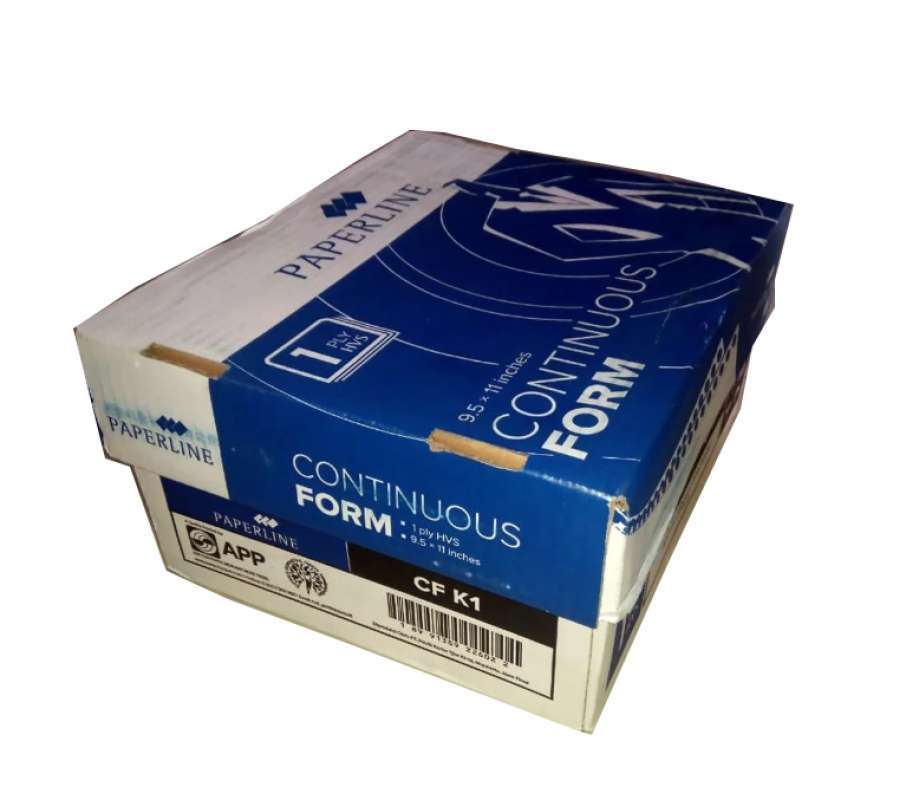 Jual Kertas Continuos Form Paperline Rangkap 1 Full [9,5 Inch X 11 Inch ...