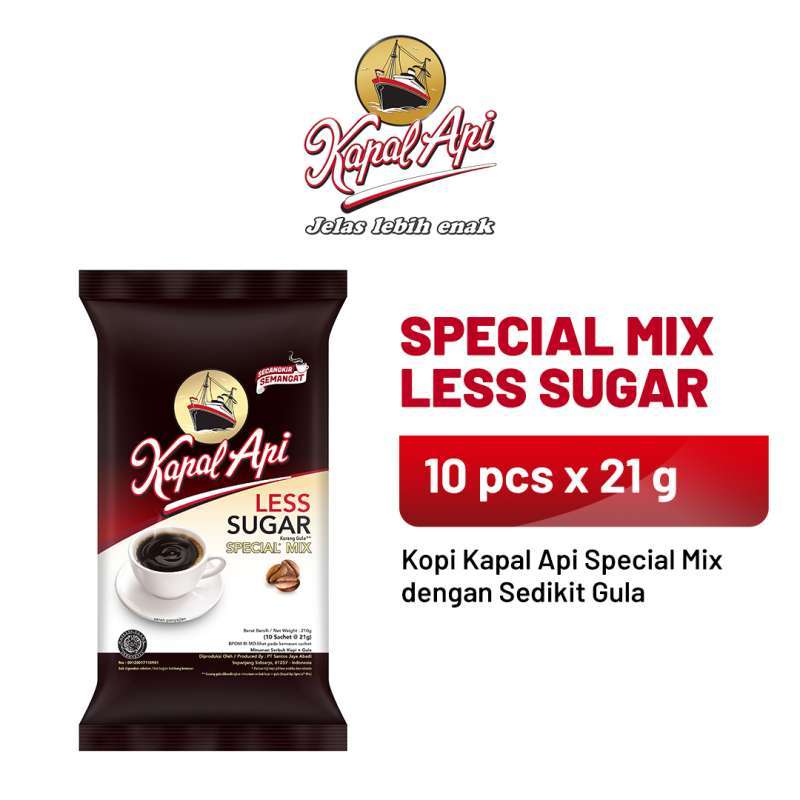 Jual KAPAL API Special Mix Less Sugar 1 Pack (10 x 21 gr) di Seller ...