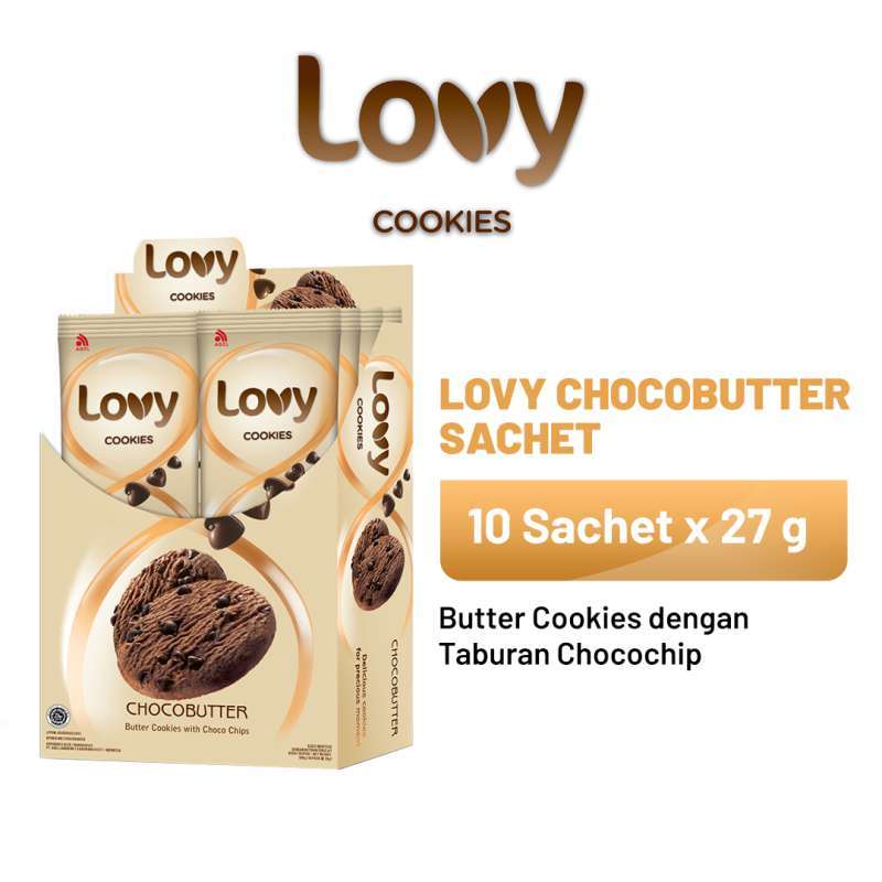 Promo LOVY Cookies Chocobutter Dus (10 Sachet x 27 gr) Diskon 15% di ...
