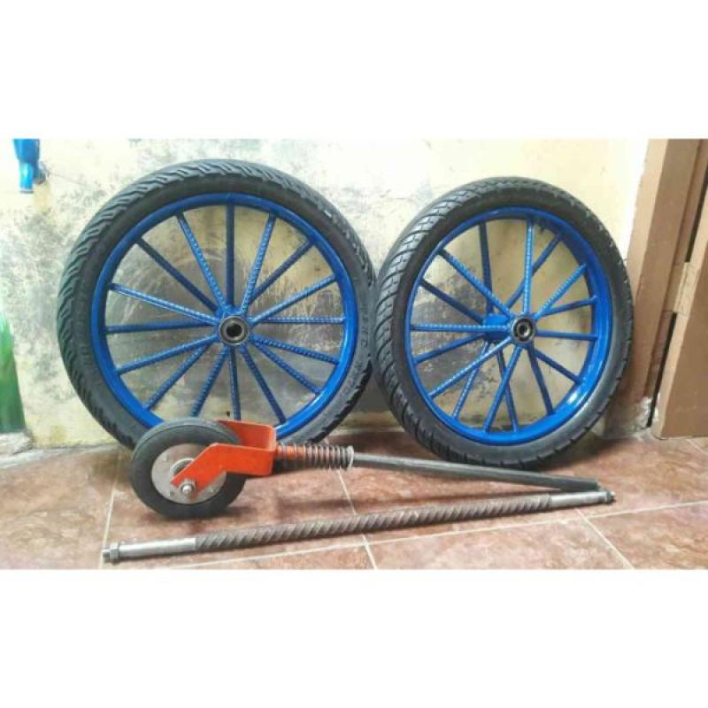 Promo Roda Gerobak Dorong Model Behel Ring 17 Palang besi 16 satu set ...
