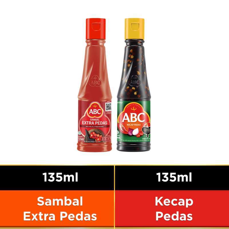 Jual ABC Bundling Sambal Extra Pedas 135ml & Kecap Manis Pedas 135ml di ...