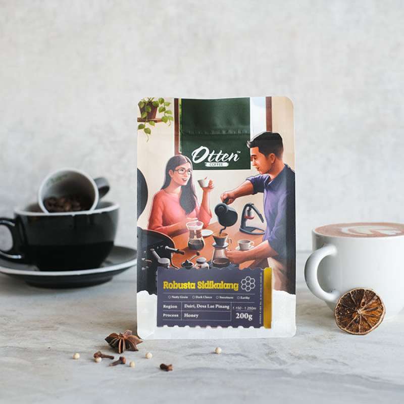 Jual Kopi Robusta Sidikalang 200g - Biji / Bubuk Kopi Otten Coffee ...