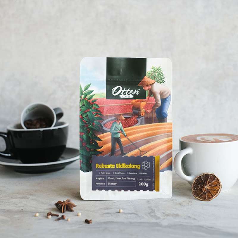 Jual Kopi Robusta Sidikalang 200g - Biji / Bubuk Kopi Otten Coffee ...