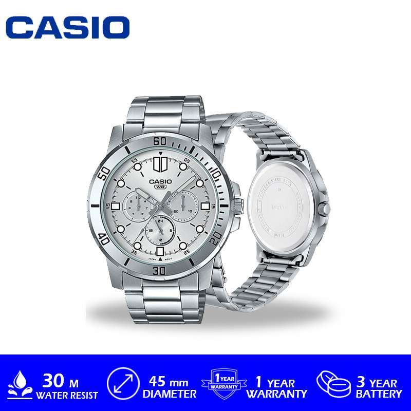 Promo Casio MTP-VD300D-7EUDF Men Silver Dial Stainless Steel Strap - SILVER Diskon 36% di Seller ...