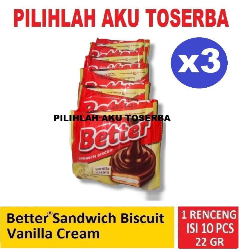 Jual Biskuit Roma Better Sandwich Biskuit -1 Renceng Isi 10 Sachet X 22 ... Jual Biskuit Roma Better Sandwich Biskuit -1 Renceng Isi 10 Sachet X 22 ...