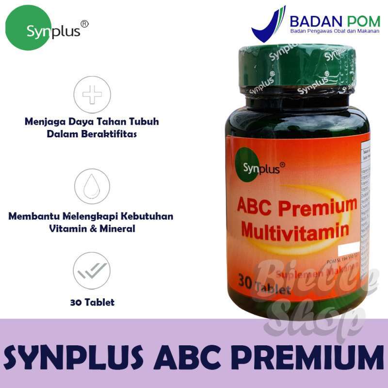 Jual Synplus ABC Premium Multivitamin 30 Tabs - Meningkatkan Daya Tahan ...