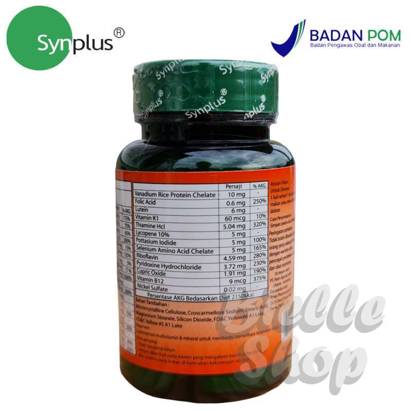 Jual Synplus ABC Premium Multivitamin 30 Tabs - Meningkatkan Daya Tahan ...