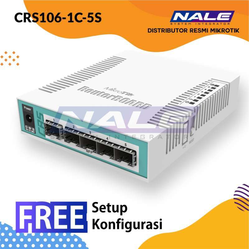 Jual Mikrotik CRS106-1C-5S di Seller PT Nale System Integrator - Blimbing, Kota Malang | Blibli