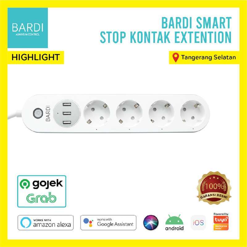 Promo [READY STOCK|SAMEDAY] BARDI Smart Power Strip Extension Steker Stop Kontak Socket Plug ...