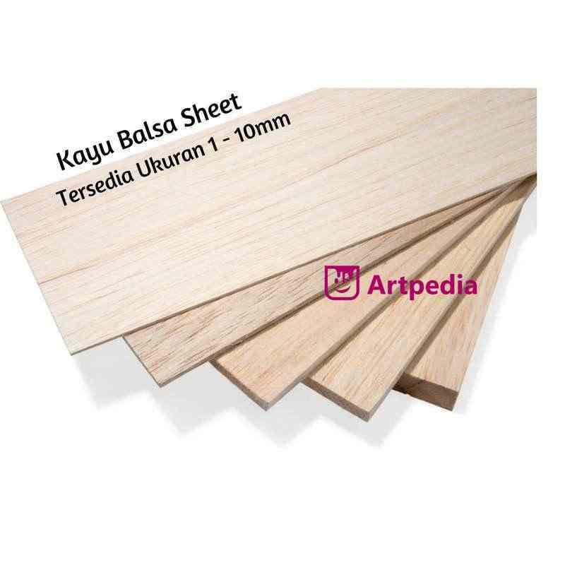 Jual kayu balsa sheet 2mm ukuran 10cm x 100cm di Seller Artpedia Shop ...