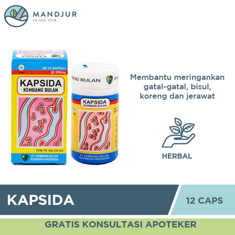 Jual Kapsida Kembang Bulan 12 Kapsul - Obat Gatal, Bisul, Jerawat, dan ...