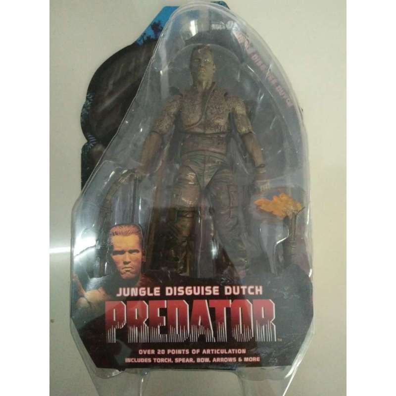 Jual NECA Jungle Disguise Dutch Arnold Predator Movie inc Torch Spear ...