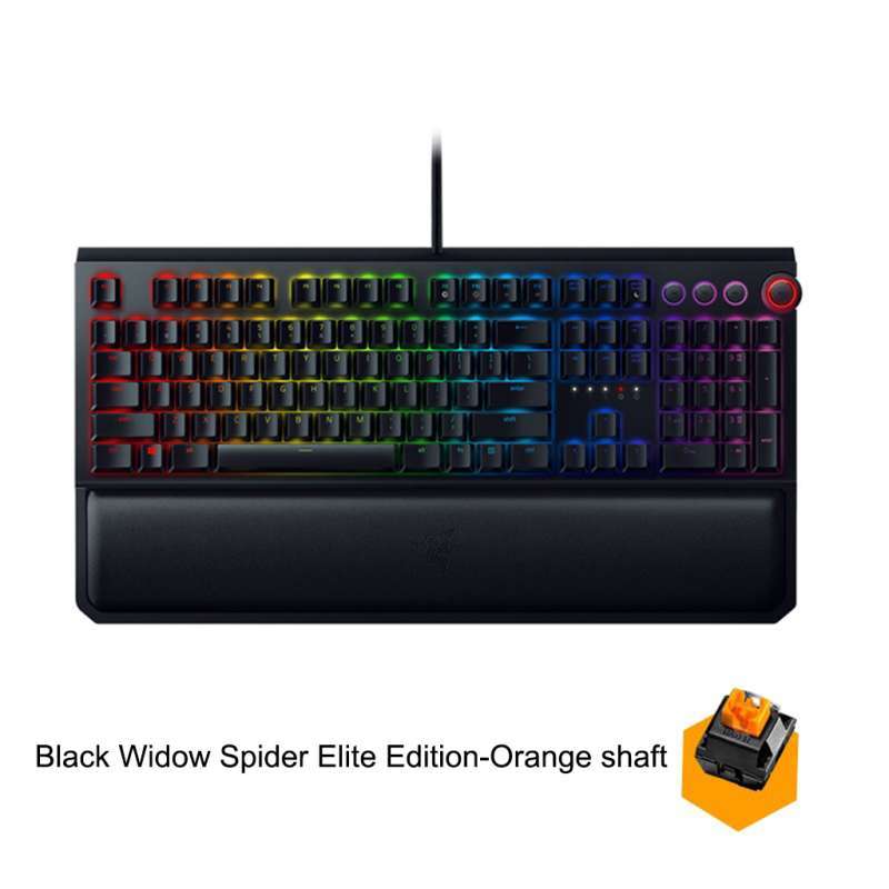 Promo RGB Mechanical Gaming Keyboard Universal 104 Keys Layout Orange ...