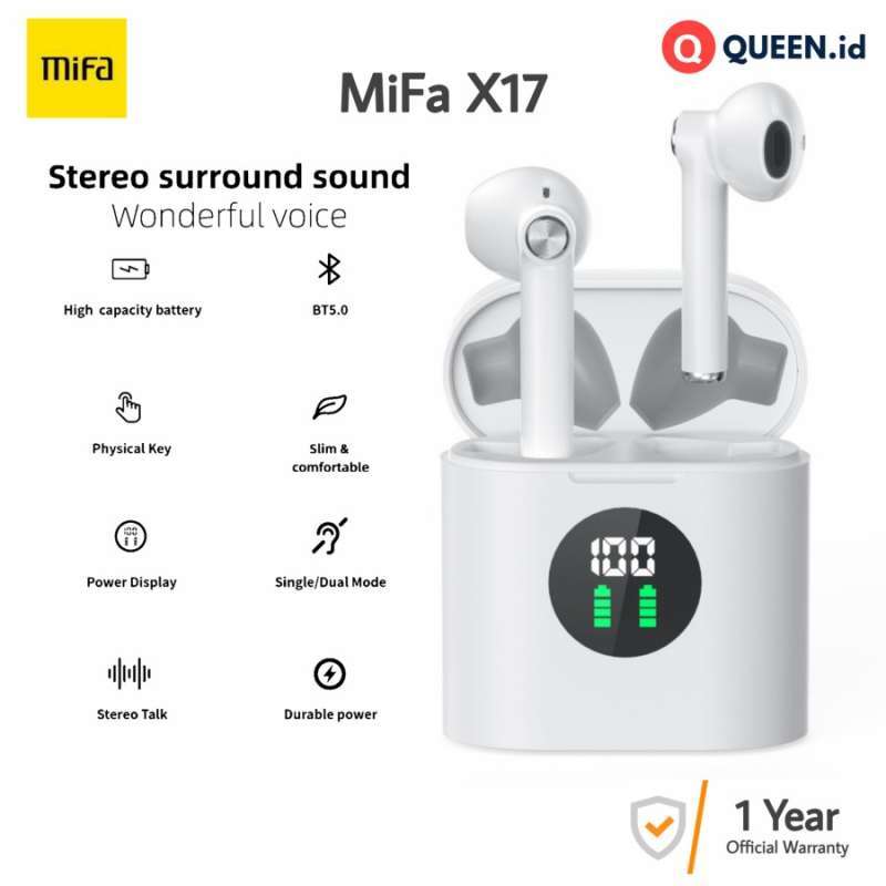 Jual MiFa X17 True Wireless Earbuds Headset Bluetooth 5.0 Stereo Sound ...