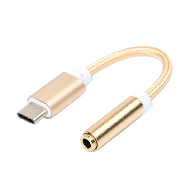 Promo 3T Adapter Cable USB Type C to 3.5mm Jack Audio Cable/Converter ...
