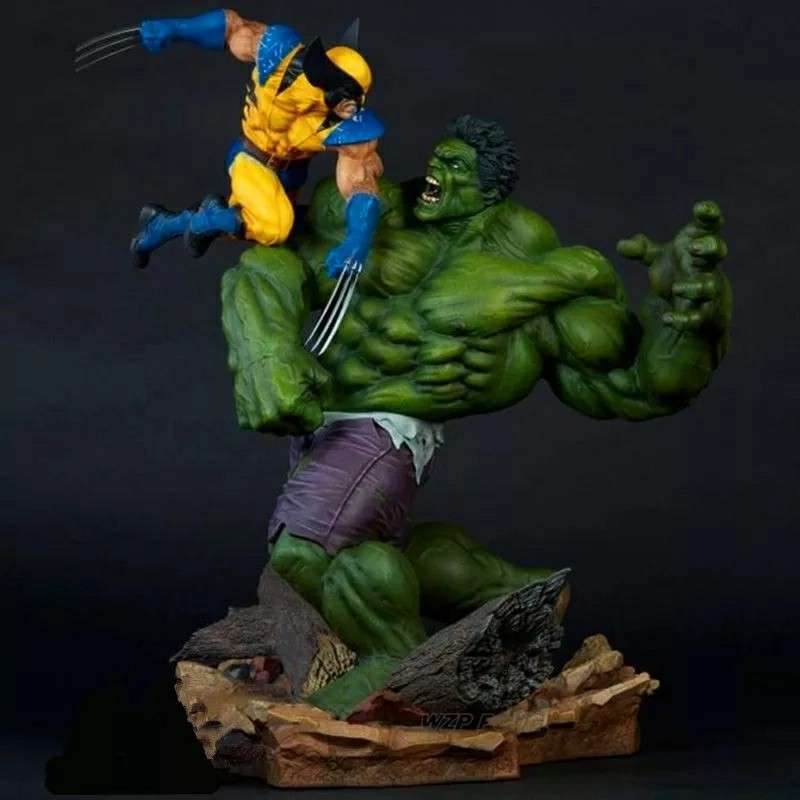 Jual Action Figure Wolverine Vs Hulk Statue 36cm di Seller Heroes ...