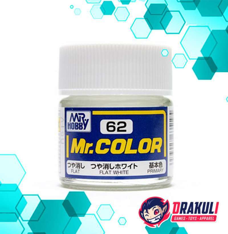 Promo Mr. Hobby Mr. Color Model Kit Paint - Flat White C62 Diskon 13% ...