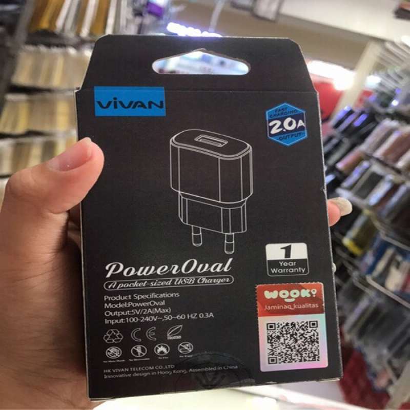 Promo Charger Vivan 2A Fast charging PowerOval Trend Diskon 47% di ...