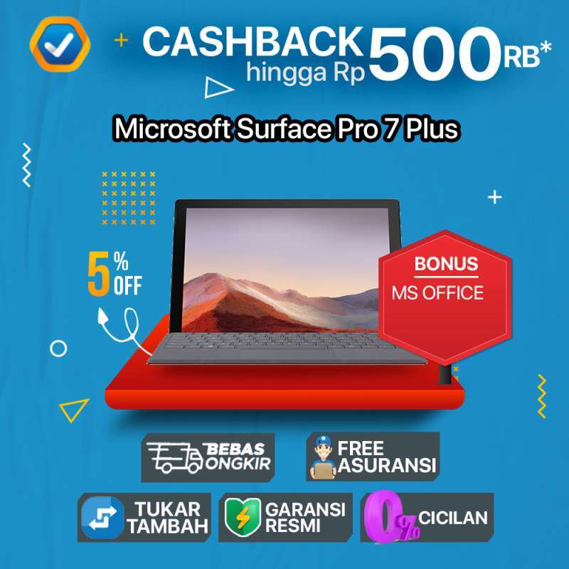 Jual Microsoft Surface Pro 7 Plus i5/8GB/128GB - Platinum di Seller Gadget Ponsel Resmi - Cideng ...