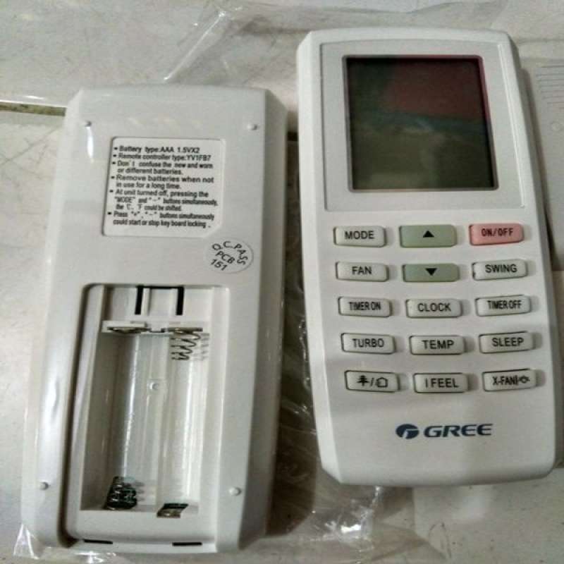 Jual REMOTE AC GREE ORIGINAL YV1FB7 di Seller Karya Teknik AC - Ujung ...