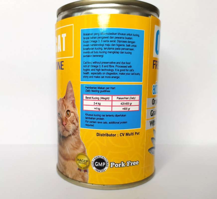 Jual Oke Cat 400 Gr fresh Sardine wetfood basah kucing di Seller ...