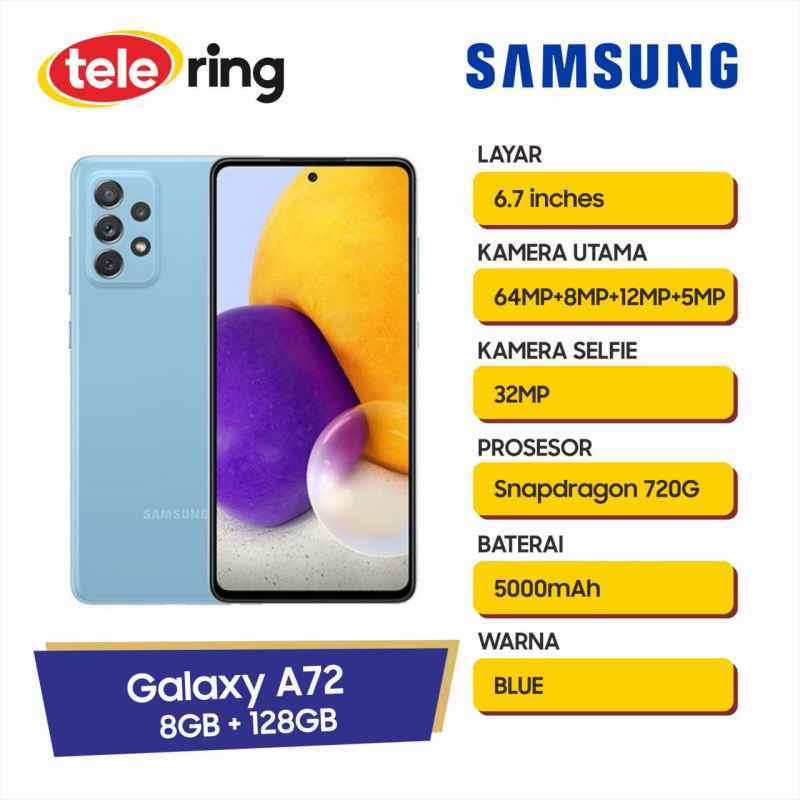 Jual Samsung Galaxy A72 8GB/128GB Awesone Blue di Seller Telering ...
