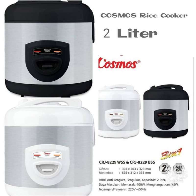 Jual Cosmos 2 Liter Crj 8229 3in1 Rice Cooker Stainless Di Seller ...