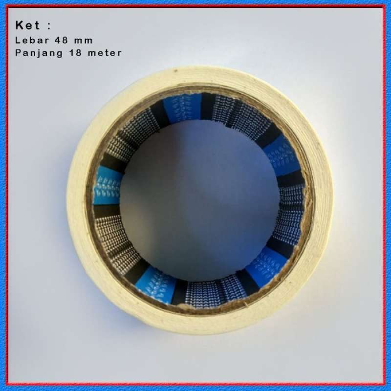 Jual Lakban Kertas / Masking Tape Cream Besar 2 Inchi 48mm X18m Fumaru ...