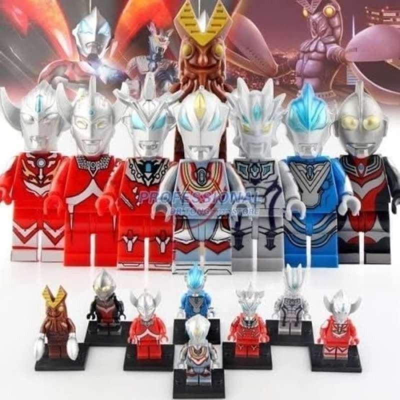 Jual Mainan Lego Ultraman Minifigure Brick Pogo 6014 Super Hero Ultra ...