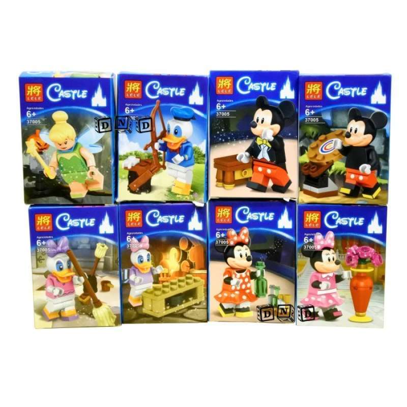 Jual Mainan Edukasi Anak Brick Karakter Castle Lego Nano Mickey Donald ...
