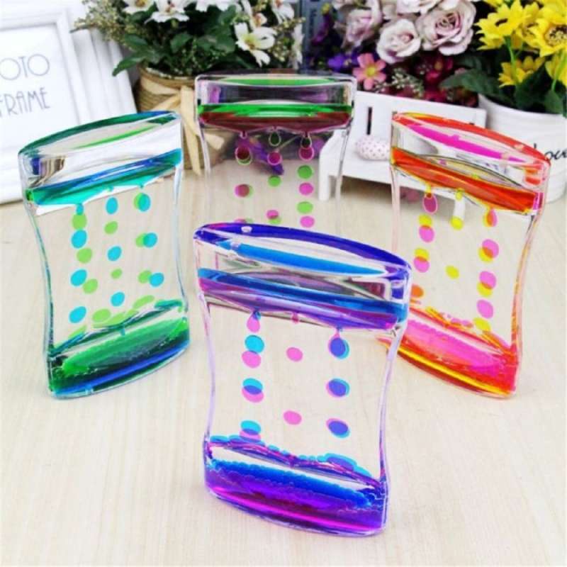 Jual Water Motion Liquid Bubble Timer Calming Sensory Fidget di Seller ...