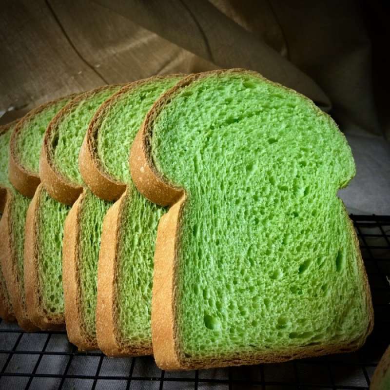 Jual Vegan Toast Pandan - Roti Tawar Pandan- slice 15mm di Seller ...
