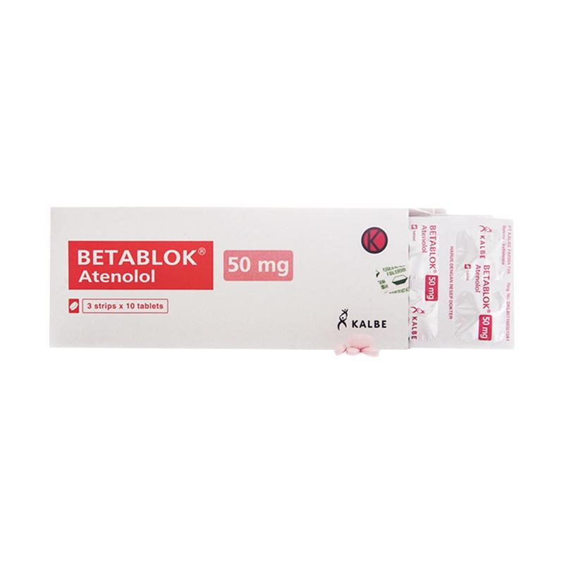 Jual Betablok Atenolol Tablet Obat [50 Mg/10 Tablet/strip] Di Seller ...