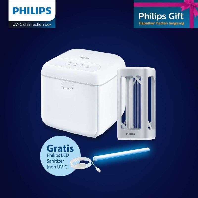 Jual Philips Bundling UVC Disinfection Box 10L + UVC Desk Lamp (JABODETABEK) di Seller Philips ...