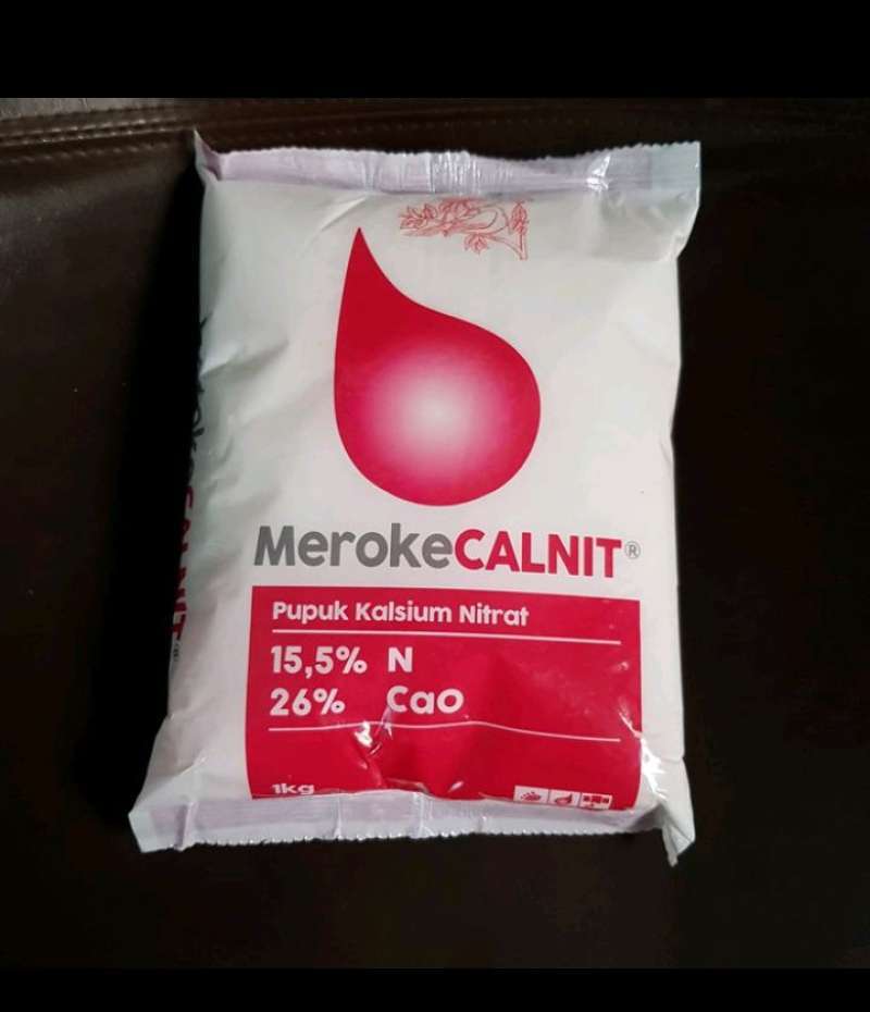 Jual PUPUK MEROKE CALNIT 1 KG KEMASAN PABRIK KALSIUM NITRAT HIDROPONIK ...