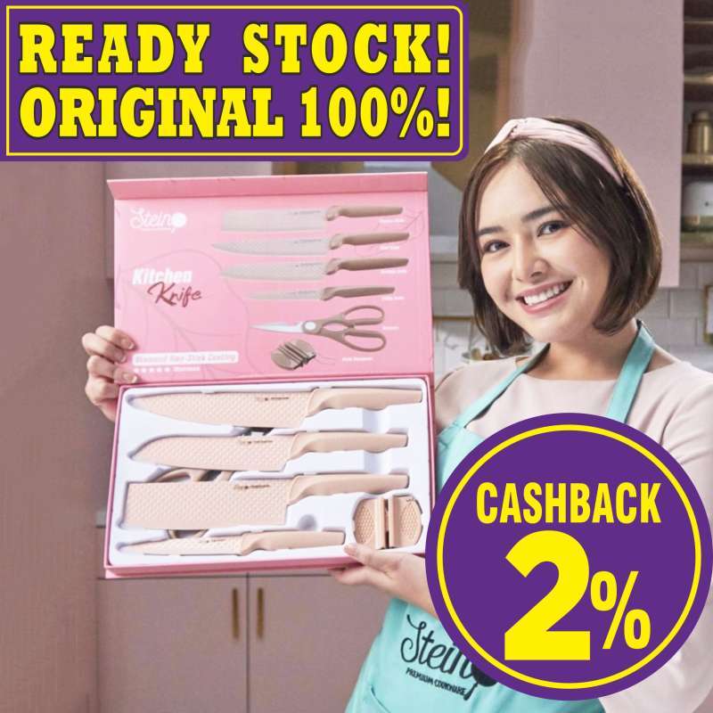 Jual Steincookware Stein Pisau Diamond Knives Set 6 In 1 | Pisau Dapur ...