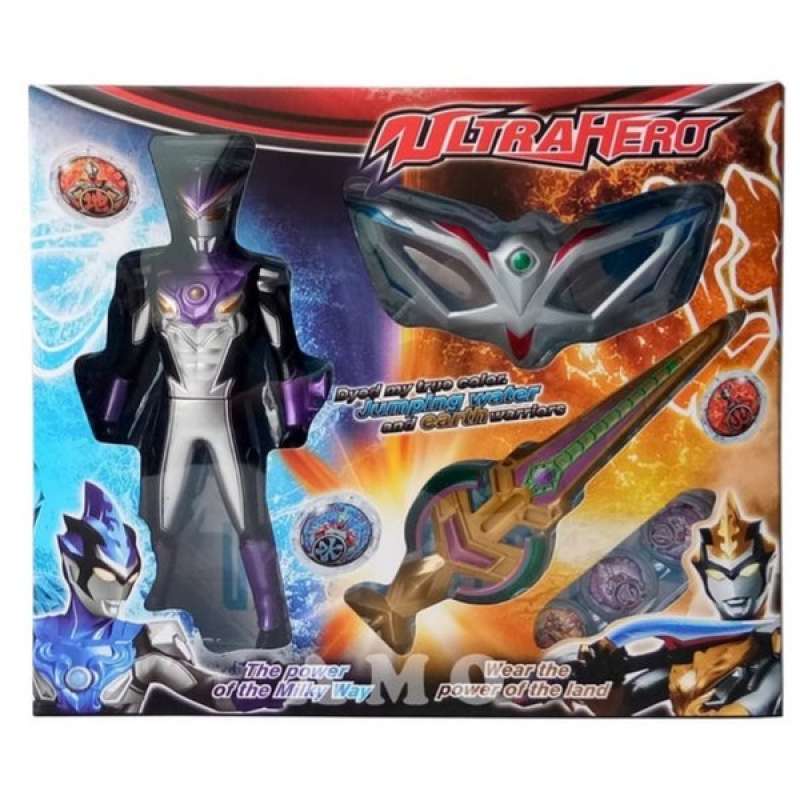 Jual Mainan Pedang Pedangan Sword Ultraman plus Figure Ultraman Topeng ...