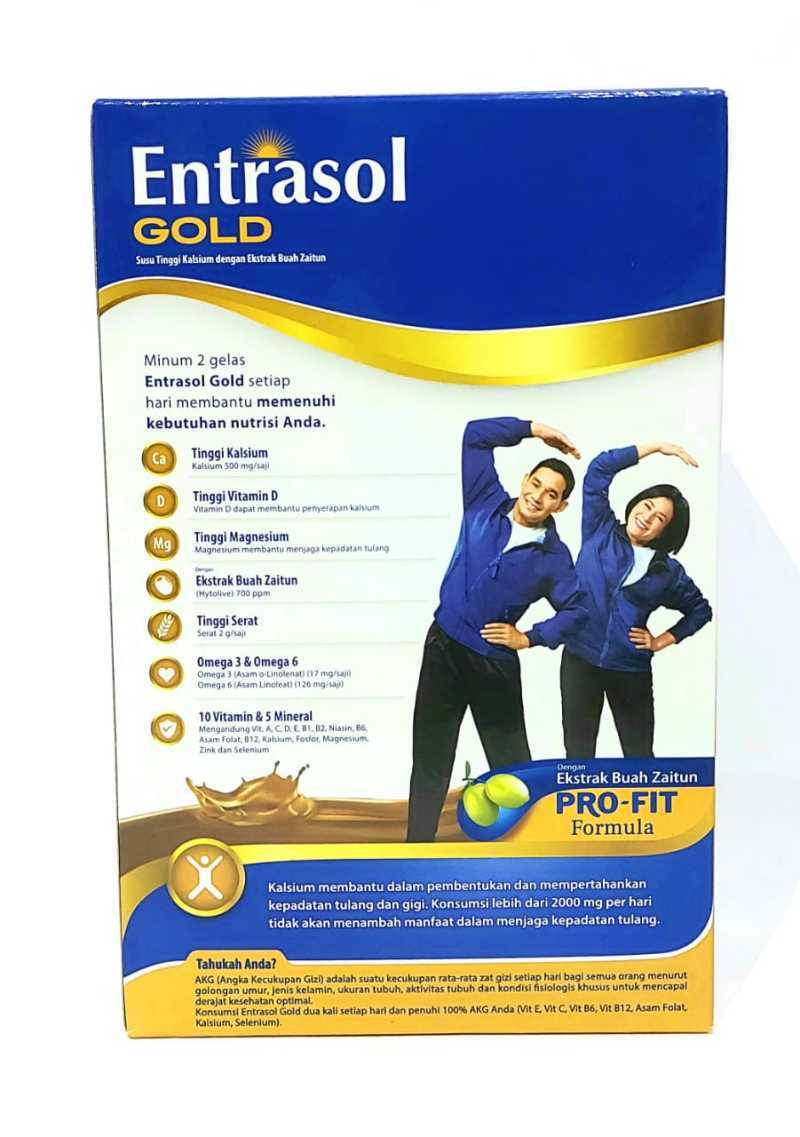Promo Entrasol Gold Chocolate 580gr Kemasan Baru Susu Kalsium Diskon 4% ...