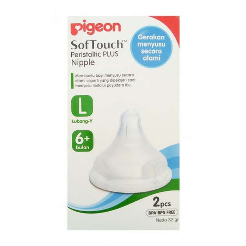 Jual Pigeon Nipple Soft Touch Peristaltic plus isi 2pc / Dot bayi di Seller M&D Baby Shop ...