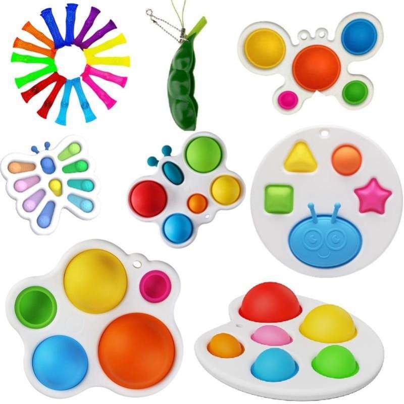 Jual Simple Dimple Toy Fat Brain Anti Stress Relief Hand Fidget Toys ...