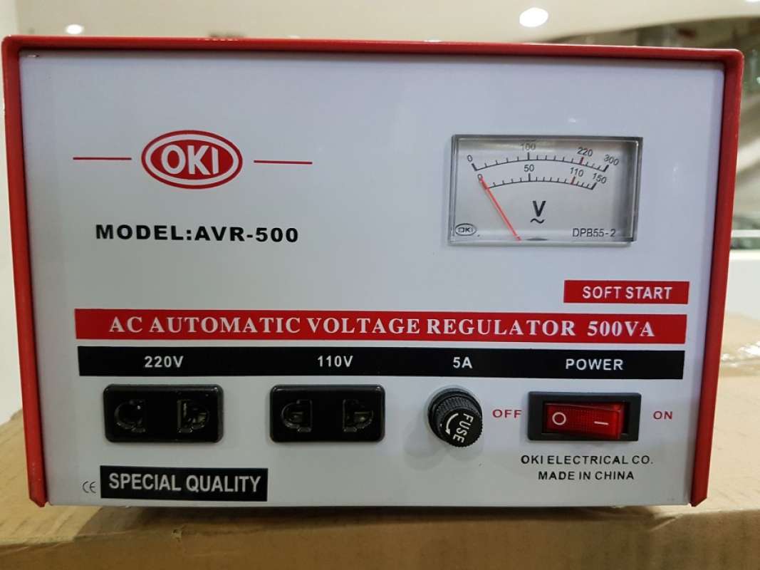Promo Stabilizer listrik merk OKI 500watt - Merah Diskon 20% di Seller ...
