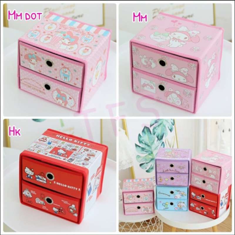 Jual Box laci mini susun Little Twin Stars My Melody Hello Kitty Snoopy ...