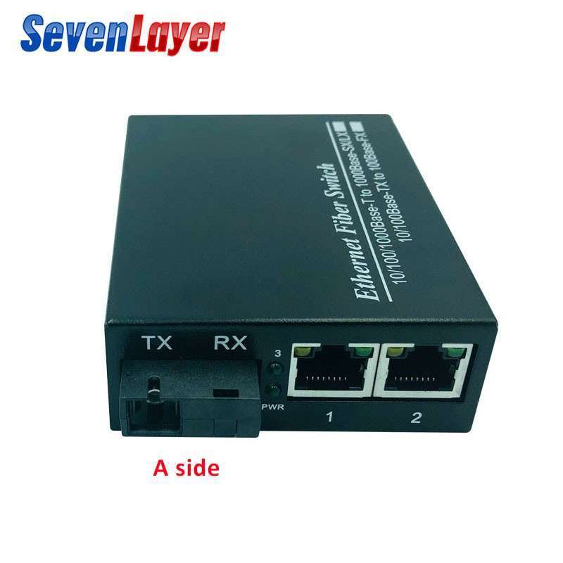 Jual Switch Ethernet Fiber Optik 1sc 2 RJ45 UTP Ethernet Fiber Optical ...